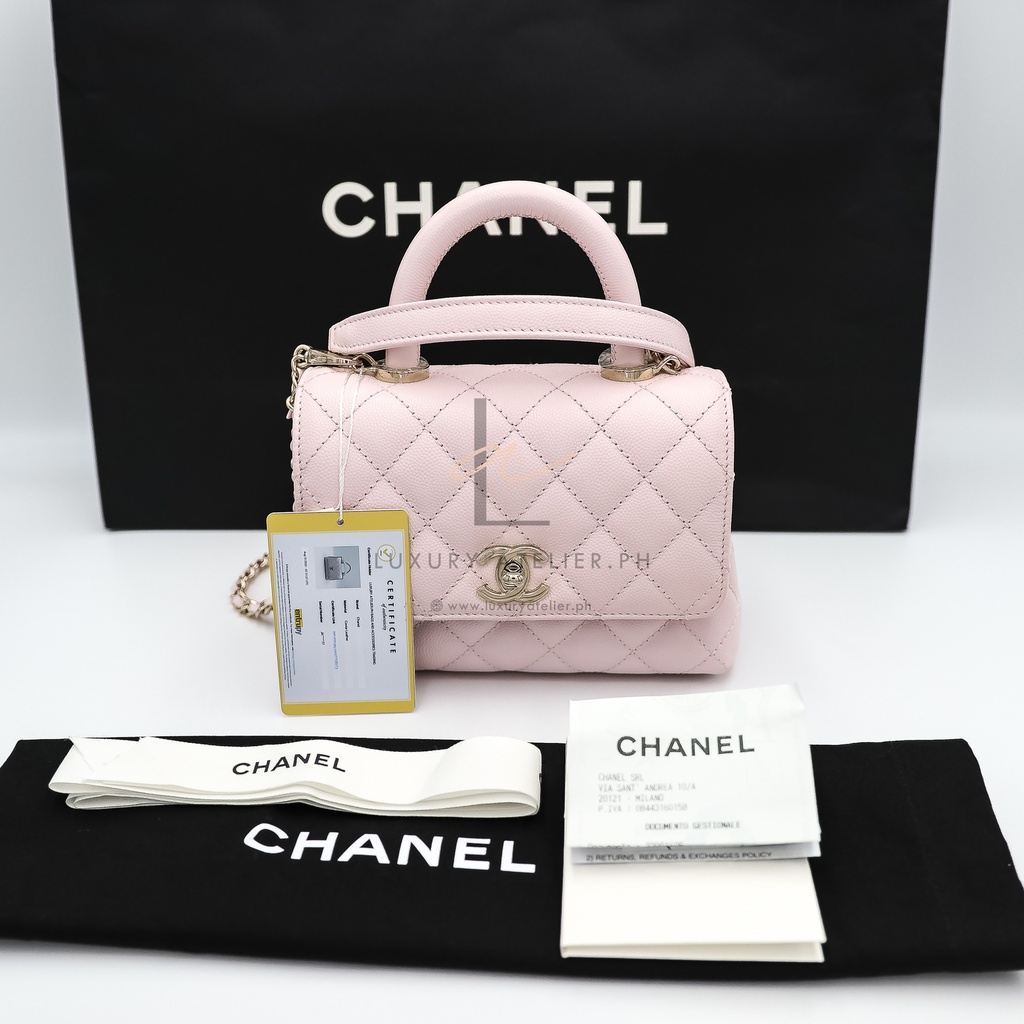 Chanel Coco Handle Mini Light Pink 22P | Luxury Atelier.Ph